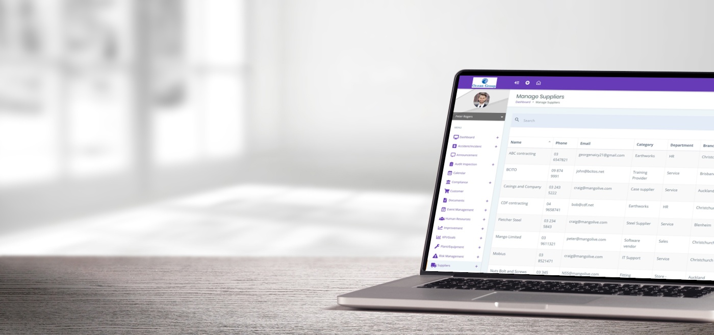 Supplier Management Software For Qhse Compliance